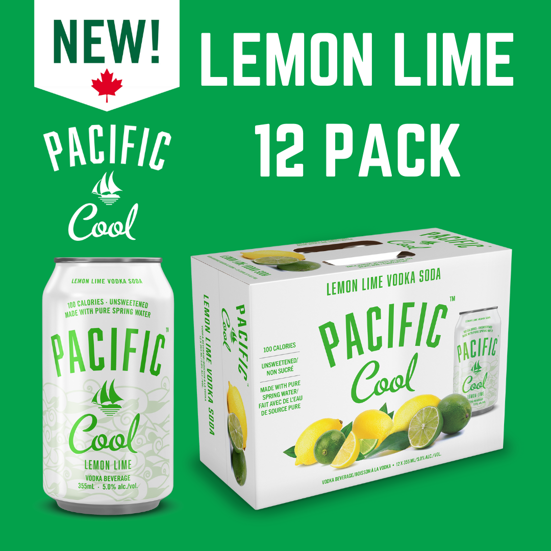 Introducing the all-new 12-pack of Pacific Cool Lemon Lime!